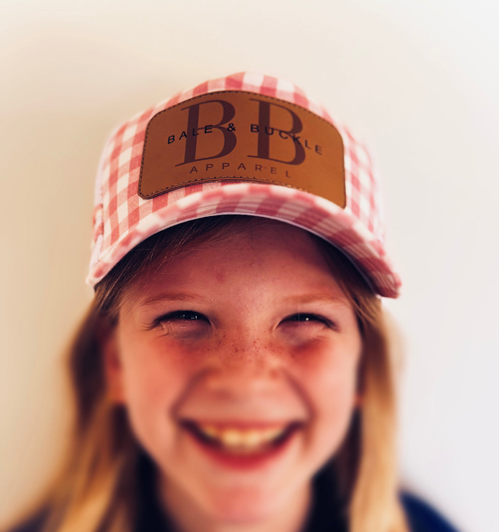 The “Gingham” Trucker Cap – Bale & Buckle Apparel